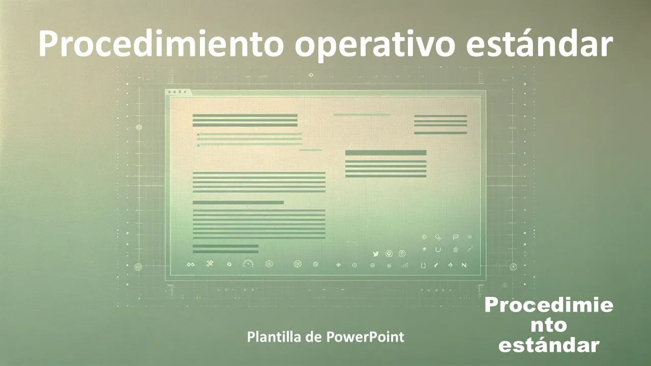 Plantilla de PowerPoint - procedimiento operativo estándar | Plantilla ...